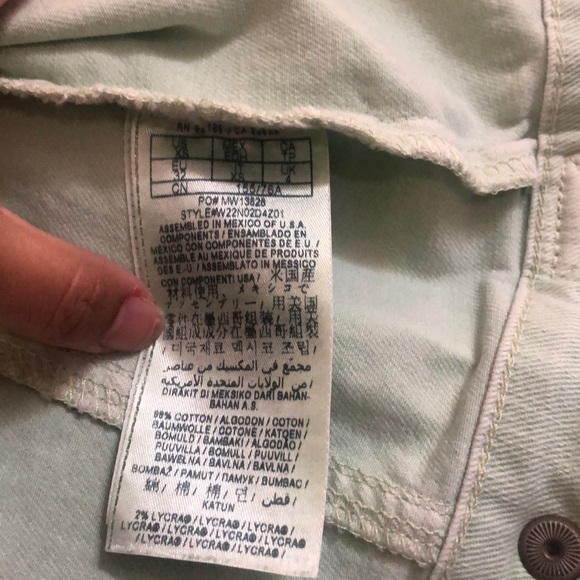 Guess | Jackets & Coats | Guess Green Jean Jacket | Poshmark